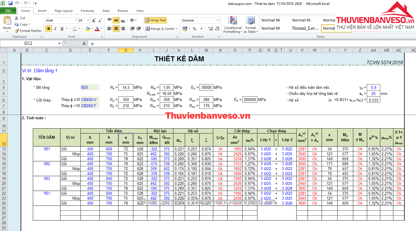 Tính Thép Dầm Bằng Excel: Hướng Dẫn Toàn Diện Từ A Đến Z